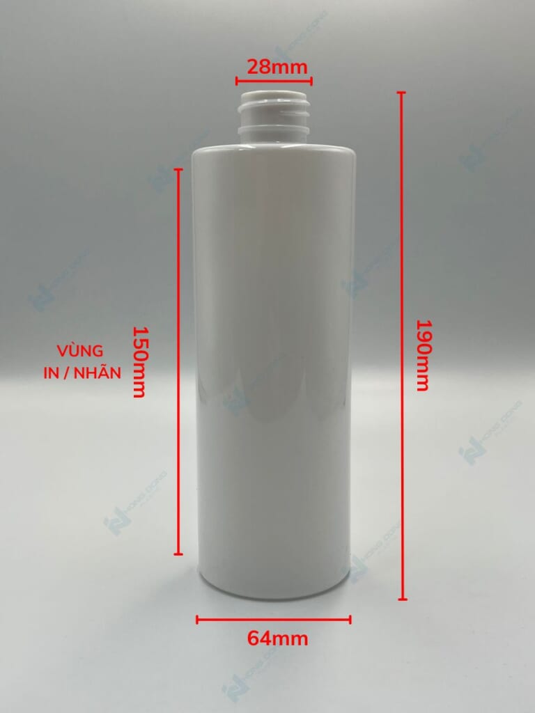 Chai nhựa PET 500ml cổ 28/410 Cylinder | HDPLAS